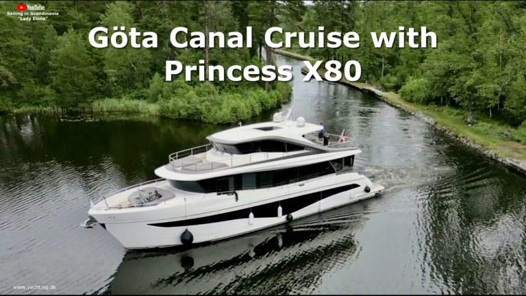 Göta Canal 2025 in a Princess X80
